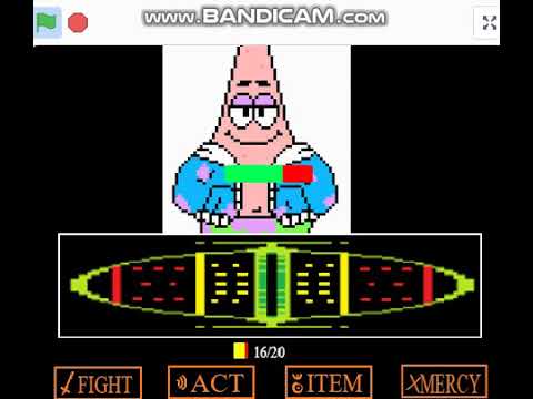Spongetale patrick fight on scratch - YouTube