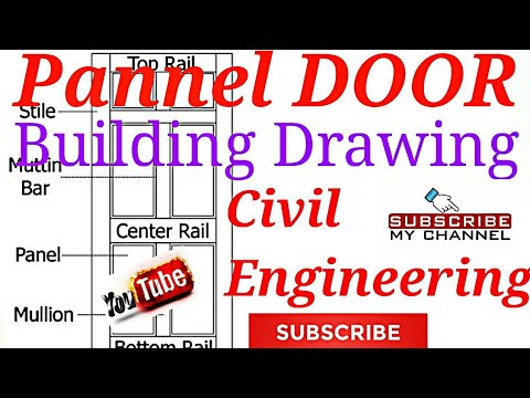 Door-Pannel Door/Building Drawing/Engineering Drawing/Civil Engineering ...