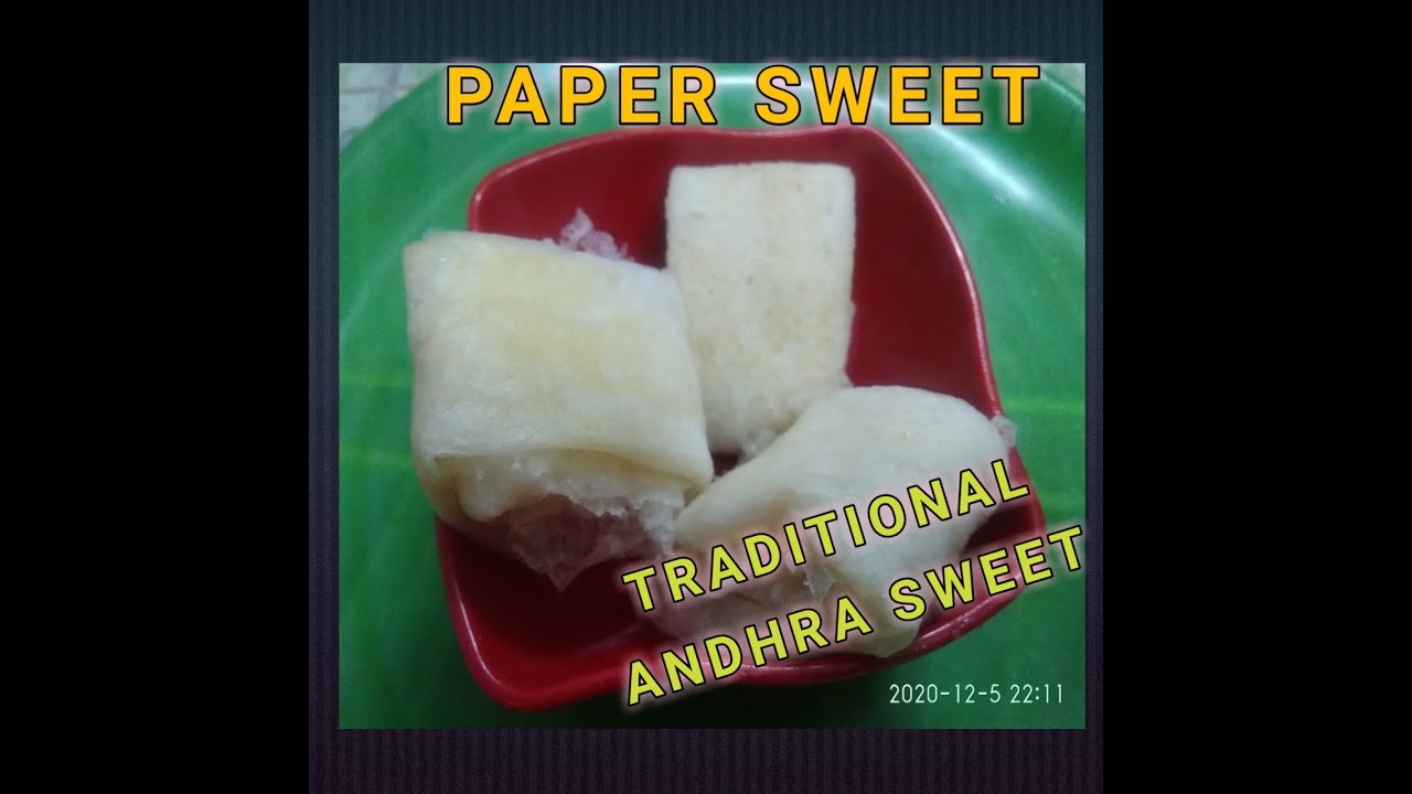 PAPER SWEET, PUTHREKULU RECEIPE IN TAMIL, TRADITIONAL ANDHRA RECEIPE ...