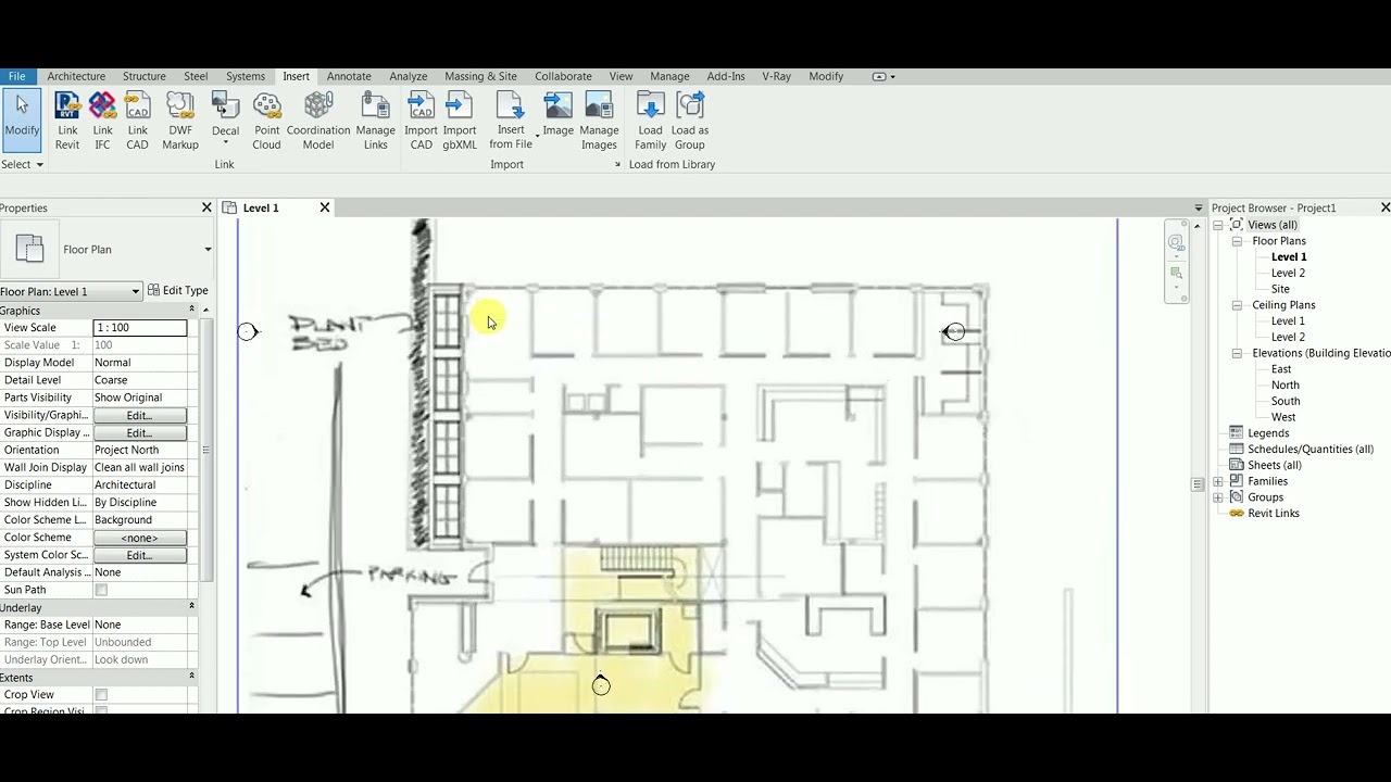Procedure To Link An Image In Revit And Scale It YouTube Procedure To Link An Image In Revit And Scale It YouTube