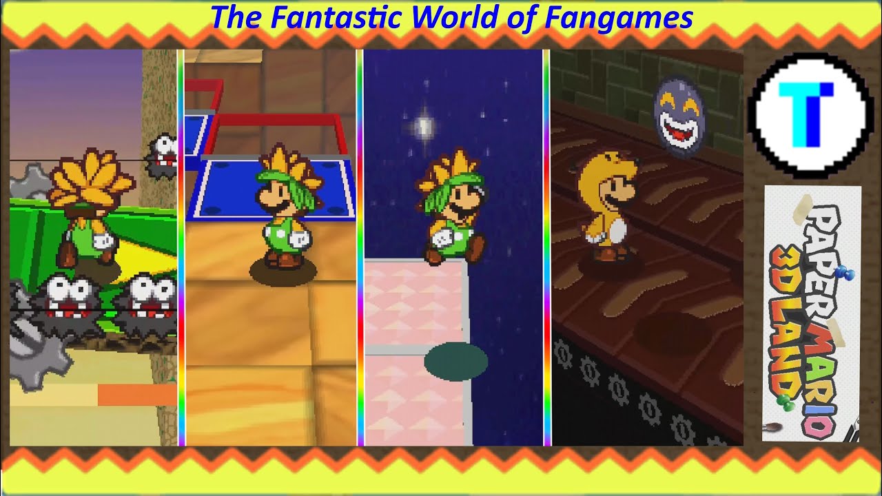 Paper Mario 3D Land all third Levels - YouTube