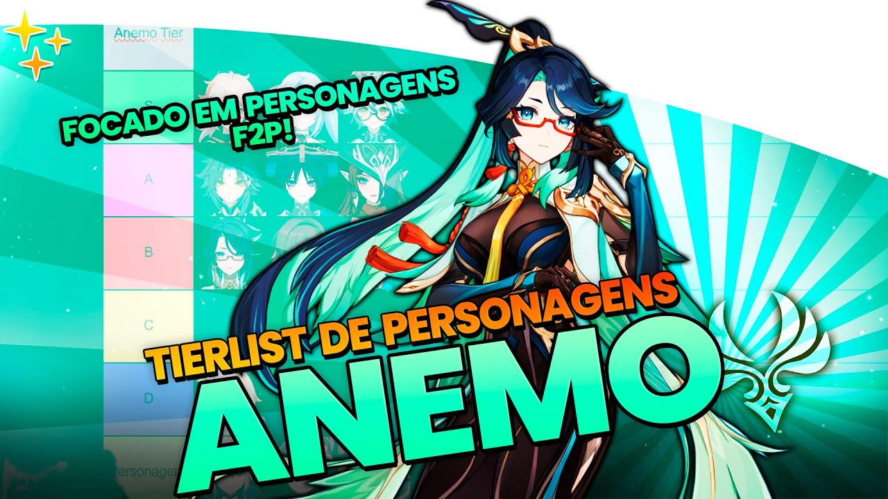 TIER LIST ANEMO F2P - GENSHIN IMPACT - YouTube