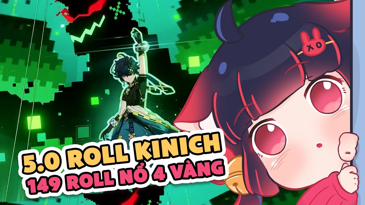 149 roll nổ 4 vàng, Ying roll Kinich C1 cho Chuông // Gacha Genshin ...