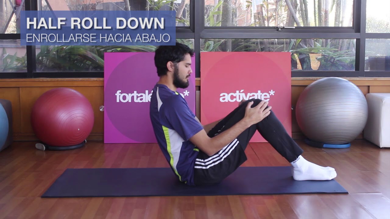Evolution Pilates Mat - Half roll down - YouTube