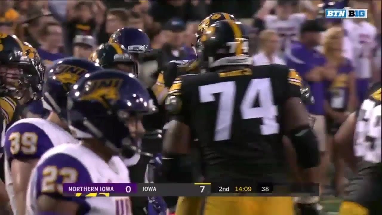 Top 3 Plays of the First Half: Iowa vs. Northern Iowa - YouTube