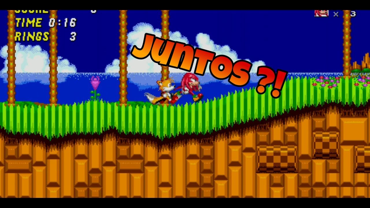 Como jogar com knuckles e tails no Sonic 2 +Debug mode - YouTube