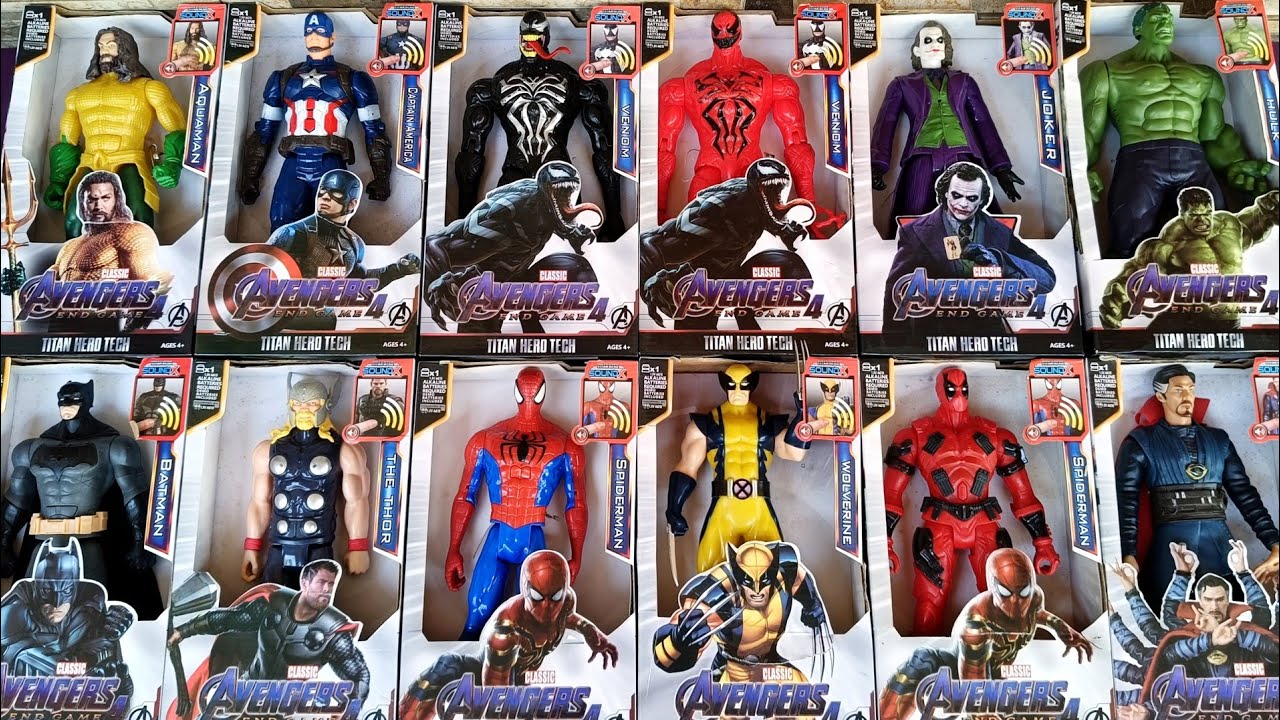 Avengers toys/Spiderman action figures/unboxing/Cheap Price/Aquaman ...
