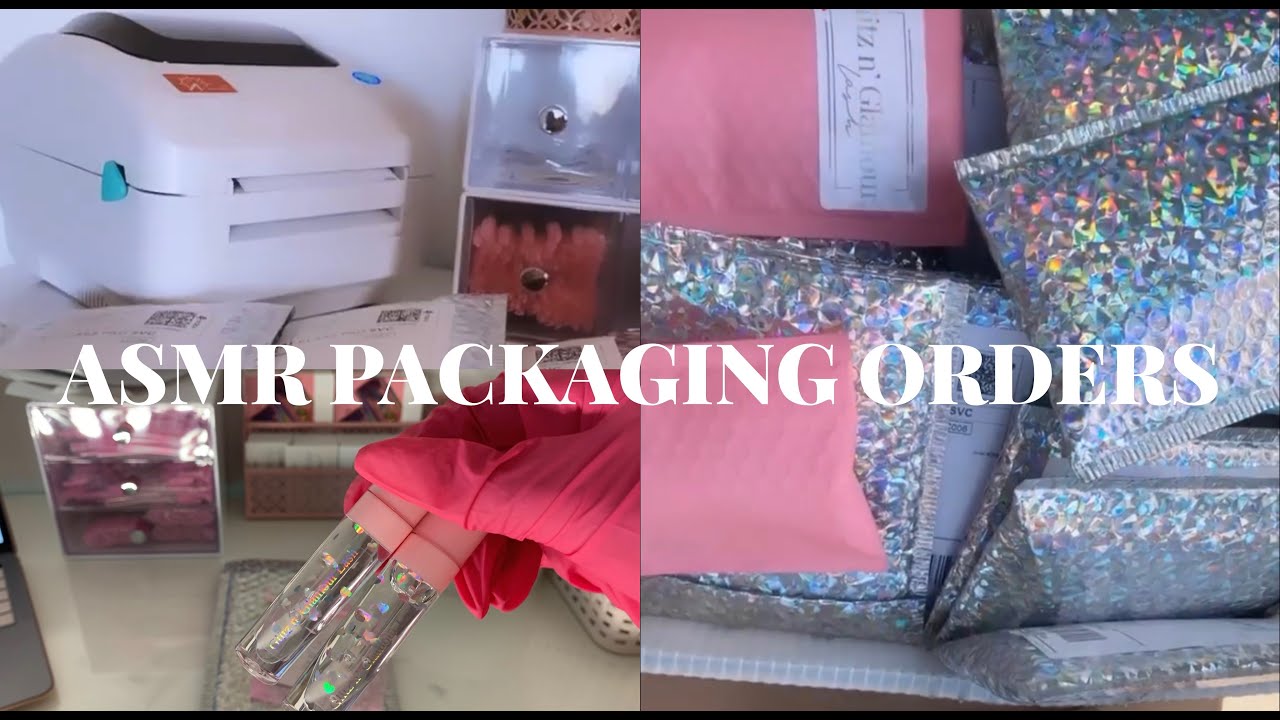 asmr packaging orders - YouTube