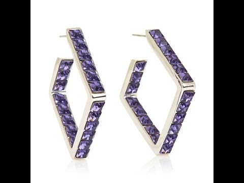 Hutton Wilkinson Square Hoop Earrings - YouTube