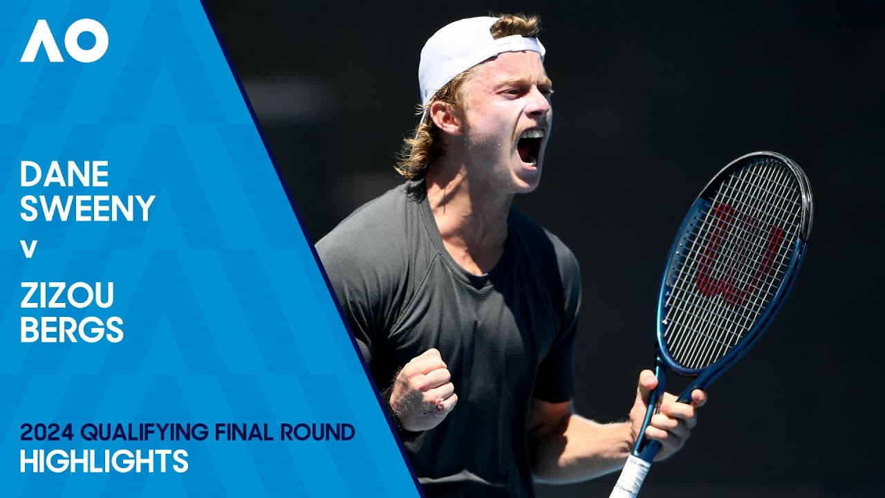 Dane Sweeny v Zizou Bergs Highlights | Australian Open 2024 Final ...