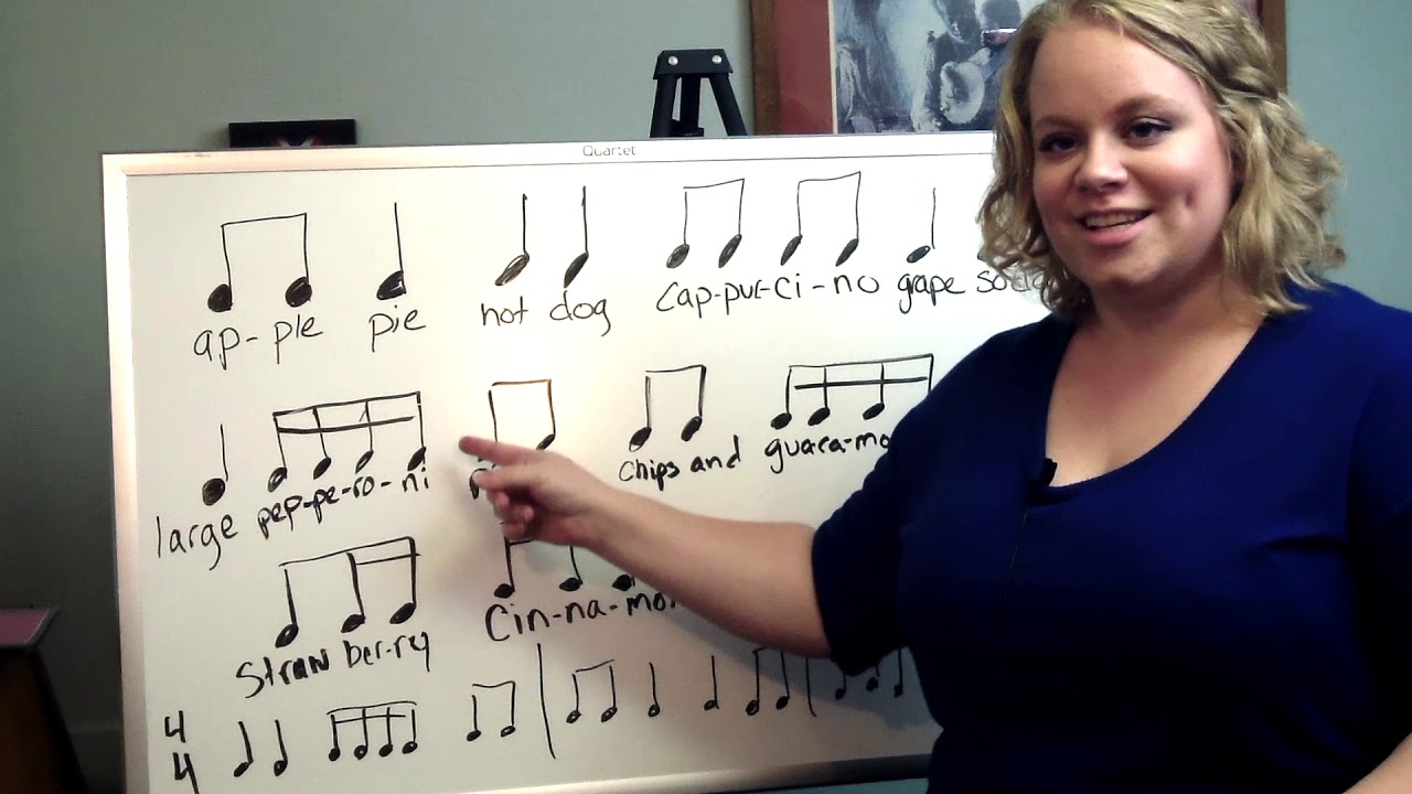 Learning Rhythm with Food Words - YouTube