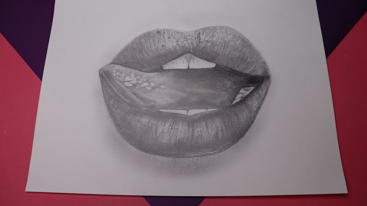 How To Draw Big Kiss Lips | Lipstutorial.org