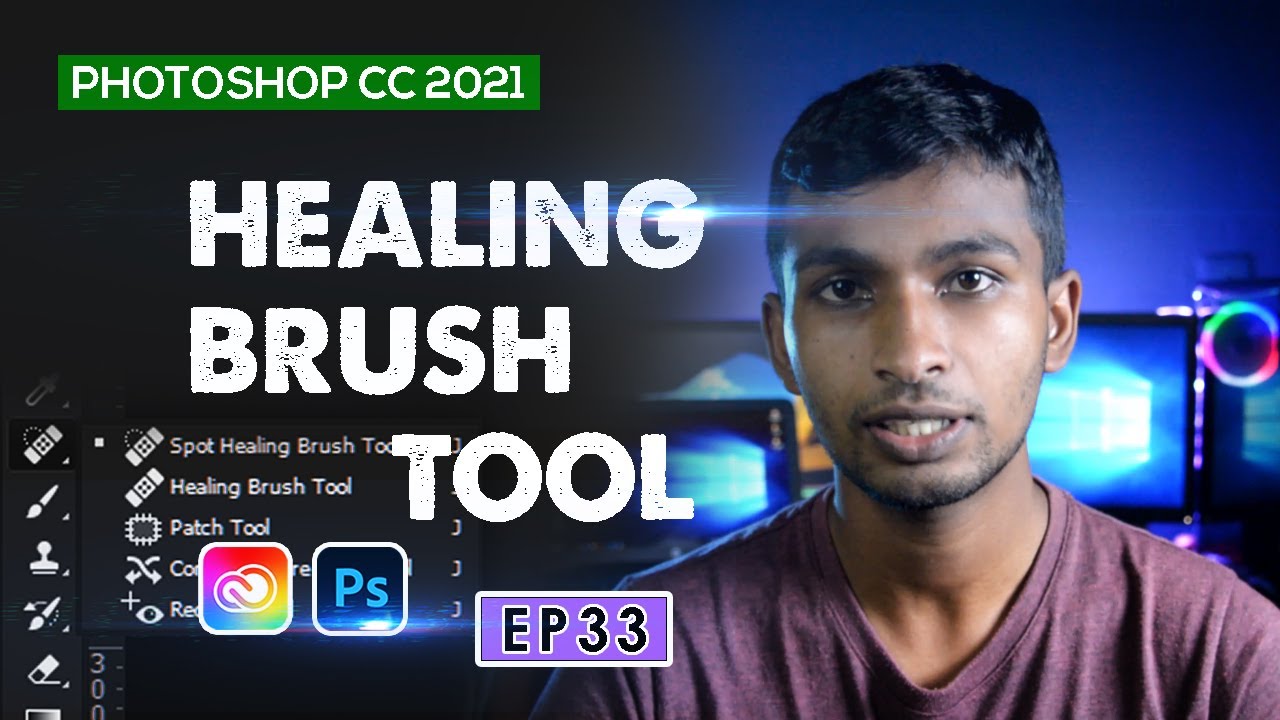 how to use healing brush tool and Spot Healing Brush Tool in photoshop ...