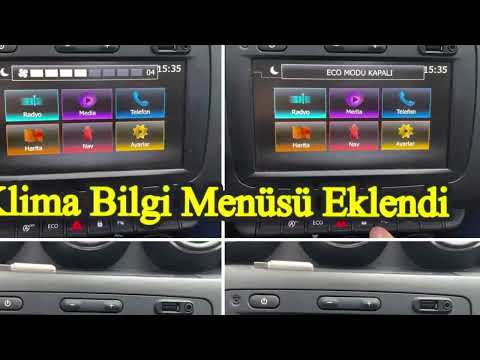 2018 Duster 2 LG video Yazılımı Offroad klima menü 2022 harita güncelleme gizli özellik İzmir