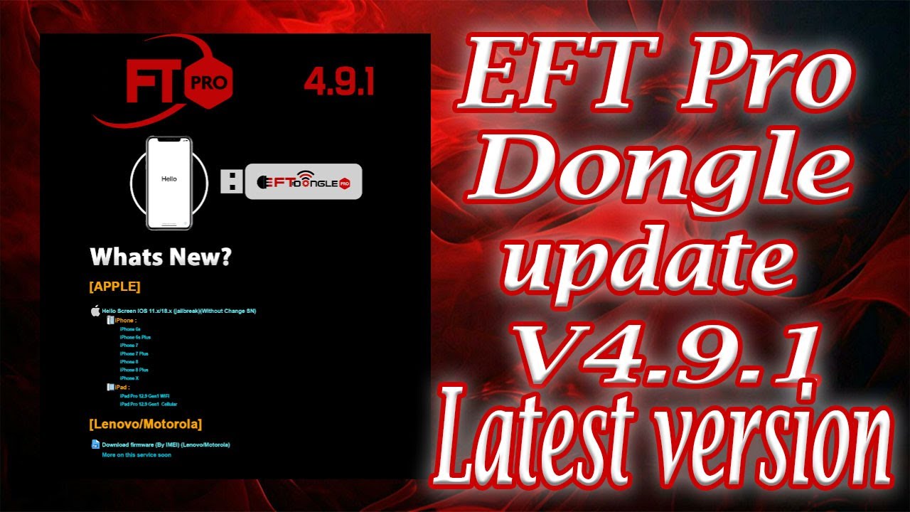 EFT Pro Dongle update V4.9.1 Latest version - YouTube