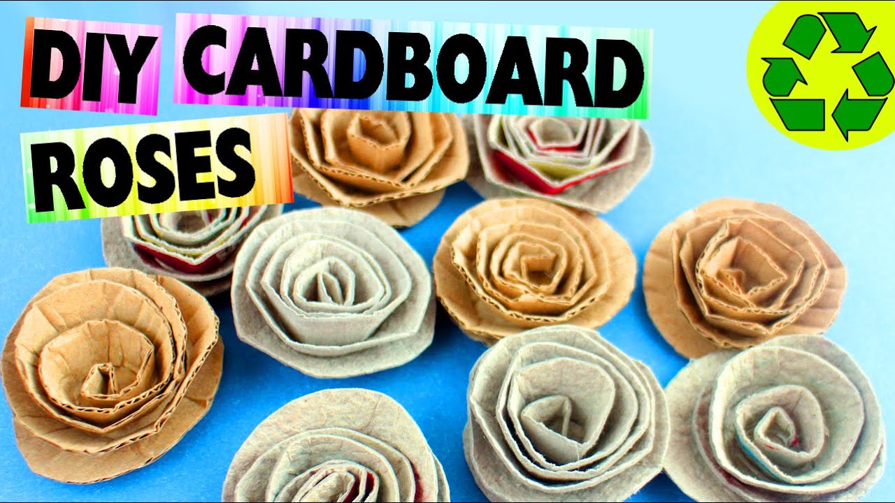 🎒🏫 Back to School Crafts: Room Decoration Cardboard Roses ...