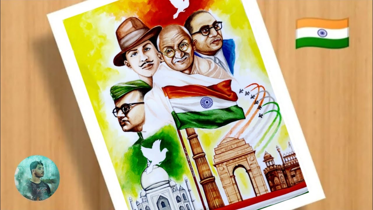 Independence Day Painting _ Watercolor Painting _ 75th independence Day ...