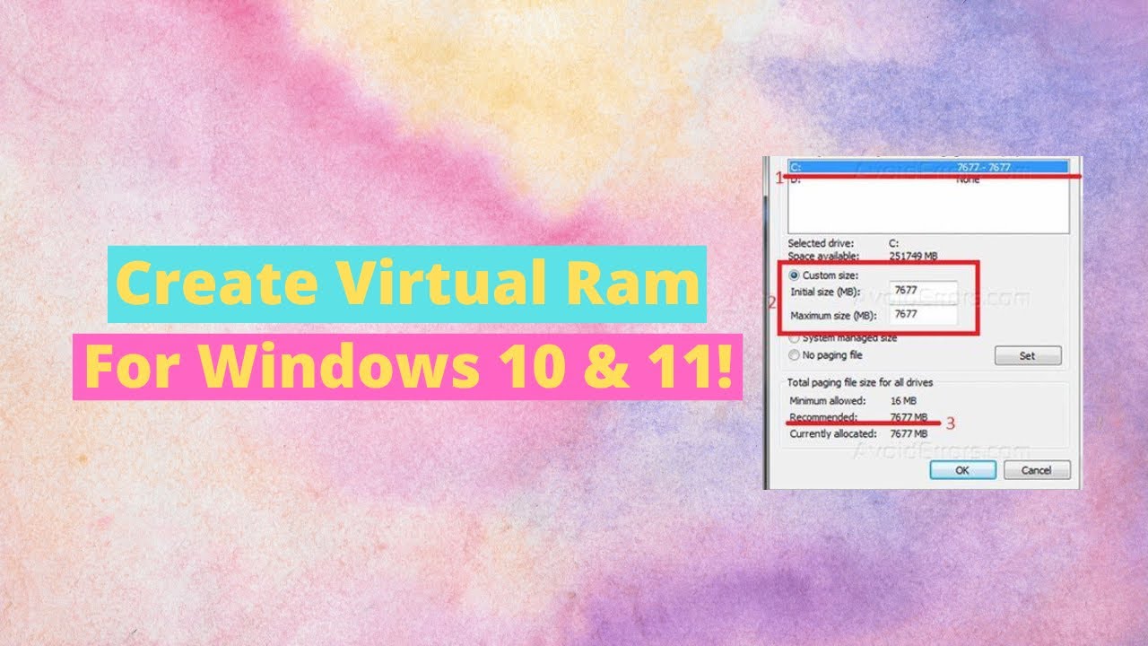 Virtual Ram Increase Karny! | Create Virtual Ram for Windows 10 & 11 ...