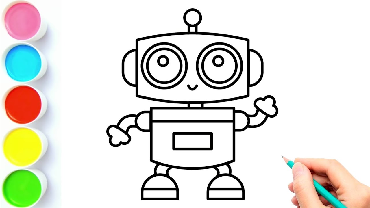 How to Draw a Robot | How to Draw Robot | Robot Drawing | Robot | Draw ...