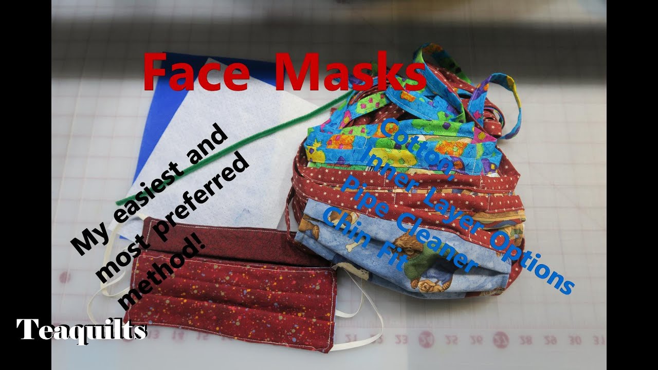 Teaquilts: How to Make a Face Mask with Quilting Cotton and Filter ...