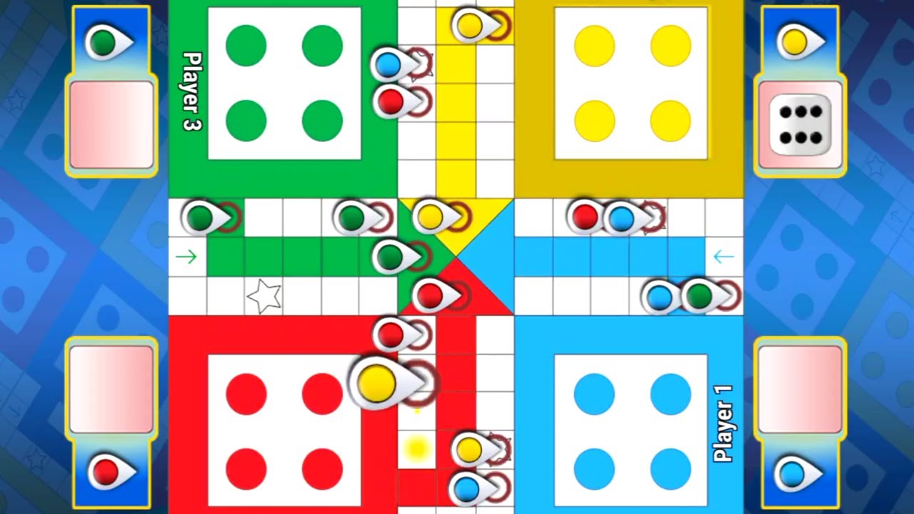 Ludo game in 4 players | Ludo king 4 players | Ludo gameplay - YouTube