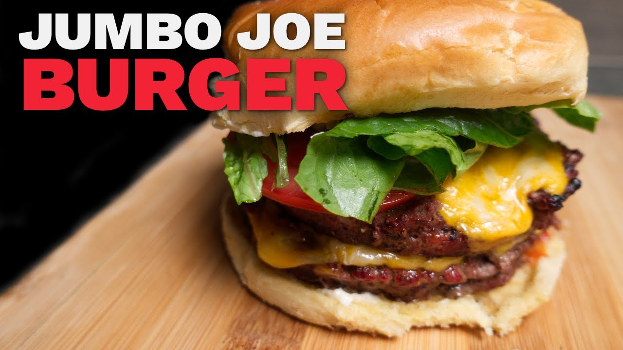 American Burger on the Weber Jumbo Joe! | SJ COOKS - YouTube