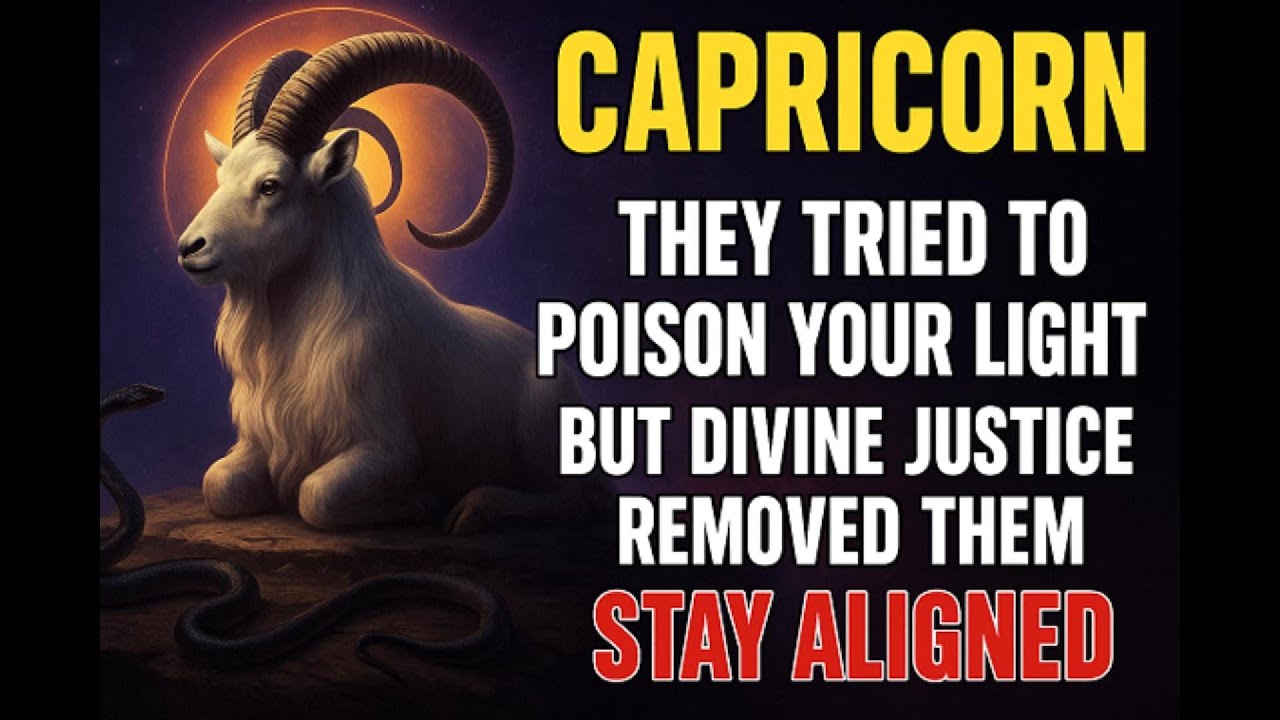CAPRICORN ♑ THEY TRIED TO POISON YOUR LIGHT — BUT DIVINE JUSTICE ...