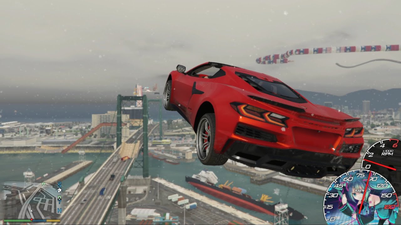 GTA V Stunts A crazy jump challenge by car [GTAV MODS] - YouTube