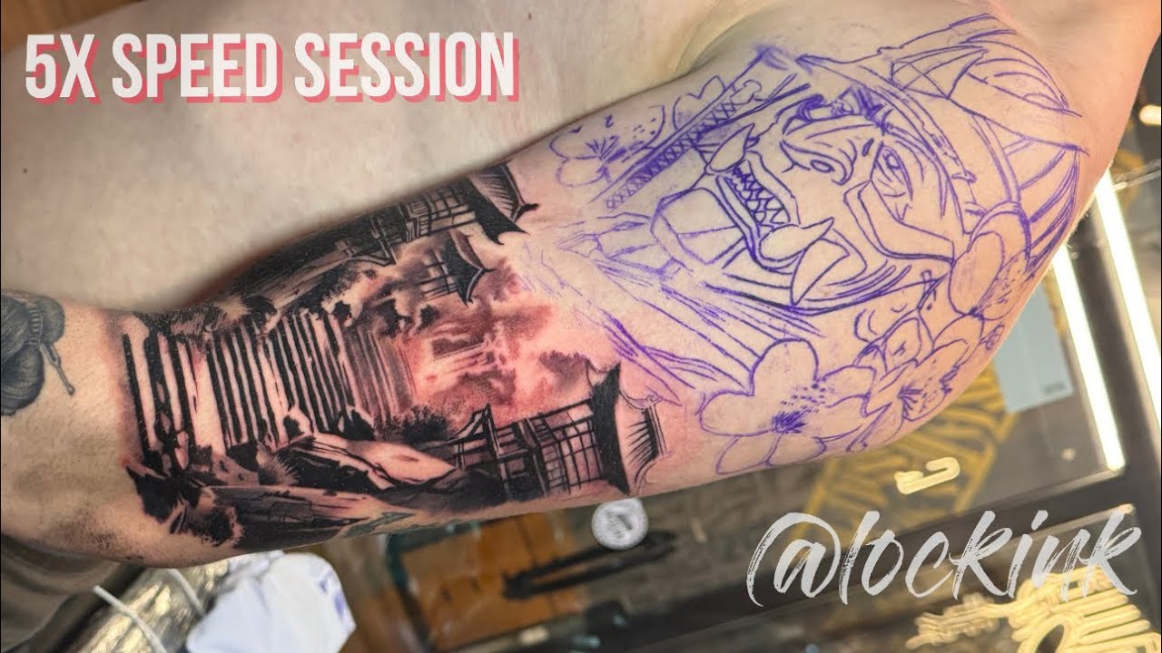 PRIMEIRA SESSÃO FECHAMENTO DE OMBRO SAMURAI REALISTA - 5X SPEED SESSION - LOCKINK - YouTube