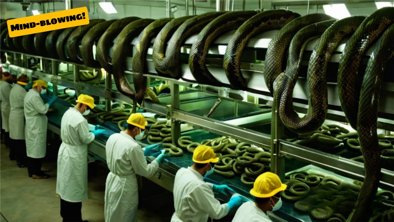 Amazing Video Farms US👍🏻Modern Snake Processing Technology Operate At ...
