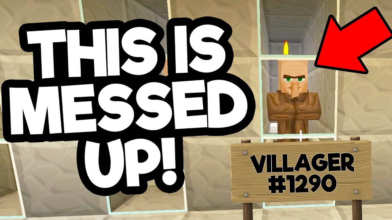 He Made The MOST MESSED UP Villager TRADING HALL and BREEDER?! 😱 - YouTube