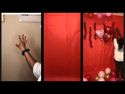 DIY | HOW 2 MAKE PHOTO BACKDROP | LESS THAN $5 | VALENTINES PHOTOS ...