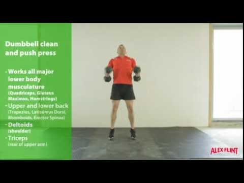 Dumbbell Clean and Push Press - YouTube