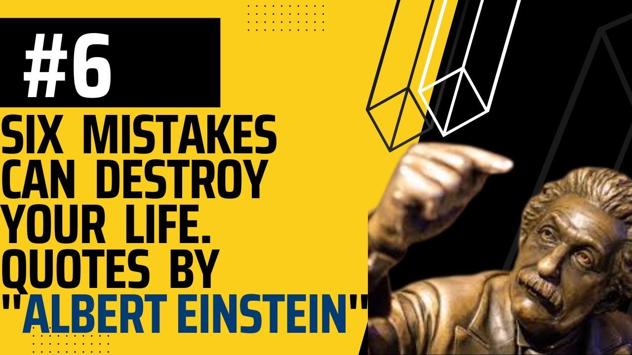 Destroy Your Life by || ALBERT EINSTEIN || The Motivational Quotes ...