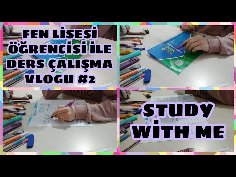 DERS ÇALIŞMA GÜNLÜĞÜM #2 | Fen Lisesi öğrencisi ile ders çalışma vlogu✍️ | study with me