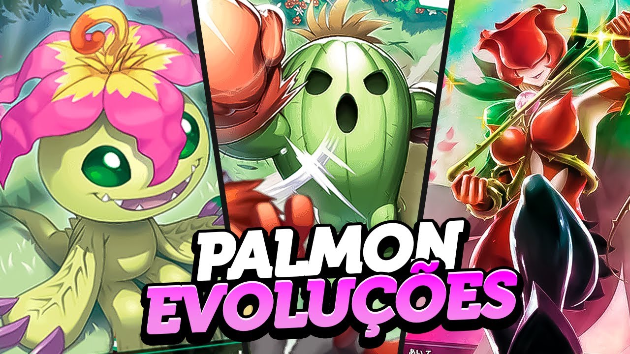 TODAS AS DIGIEVOLUÇÕES DE PALMON - YouTube