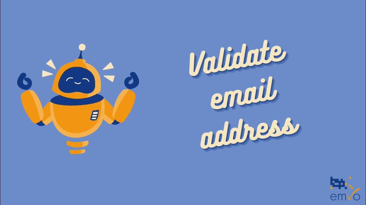 Validate email address - YouTube