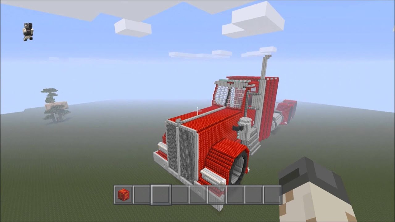 Minecraft Xbox Semi Truck Mega Structure Build Progress - YouTube