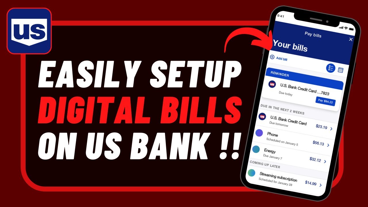 US Bank - How to Set up Digital Bills ! - YouTube