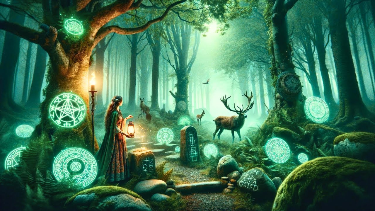 Forest Sounds of the Ancient Druids | Peaceful 432Hz Celtic Music - YouTube