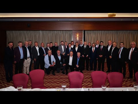 Devlet eski Bakanı Cavit Çağlar’ın geleneksel dostluk yemeğinde eski dostlar bir araya geldi