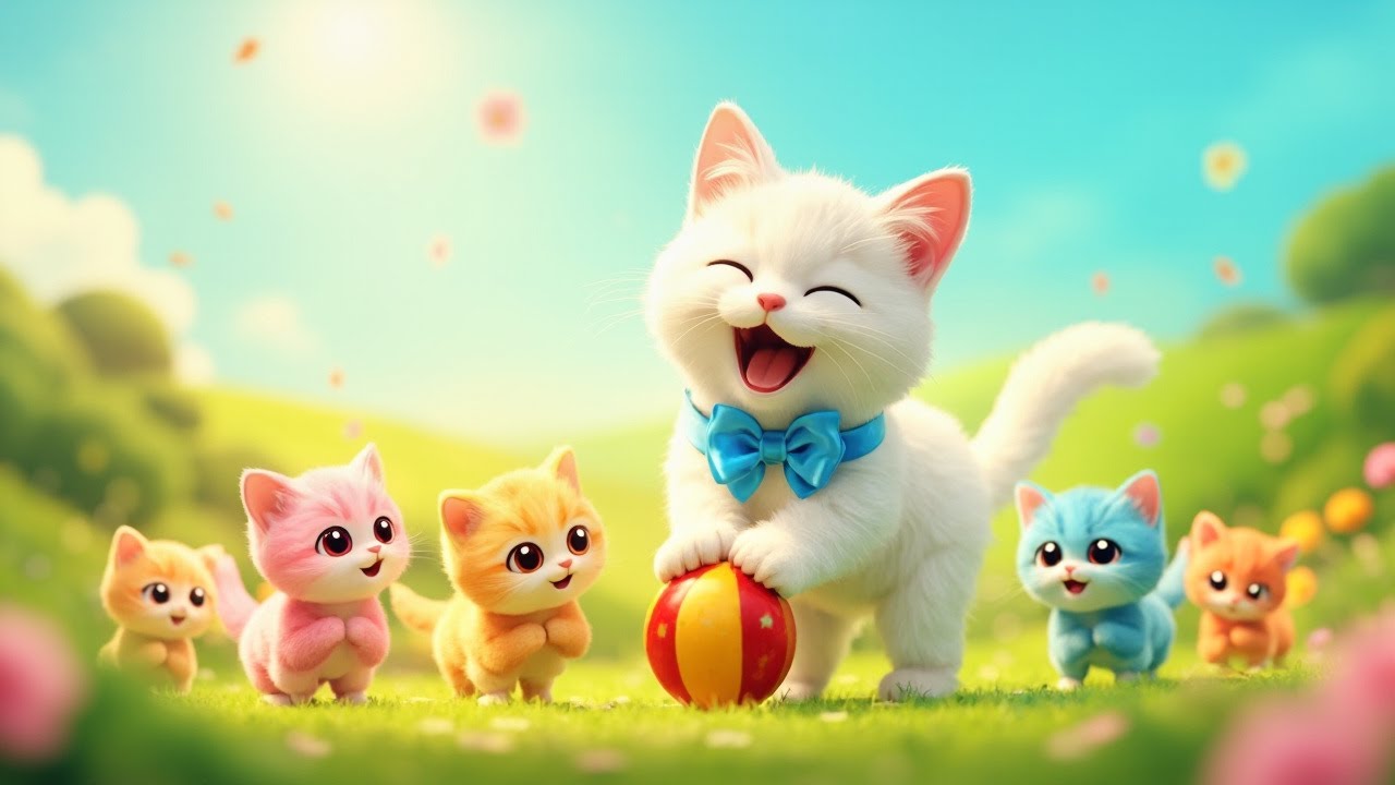 Five Little Kittens | Fun Kids Song for Kids and Nursery Rhymes in ...