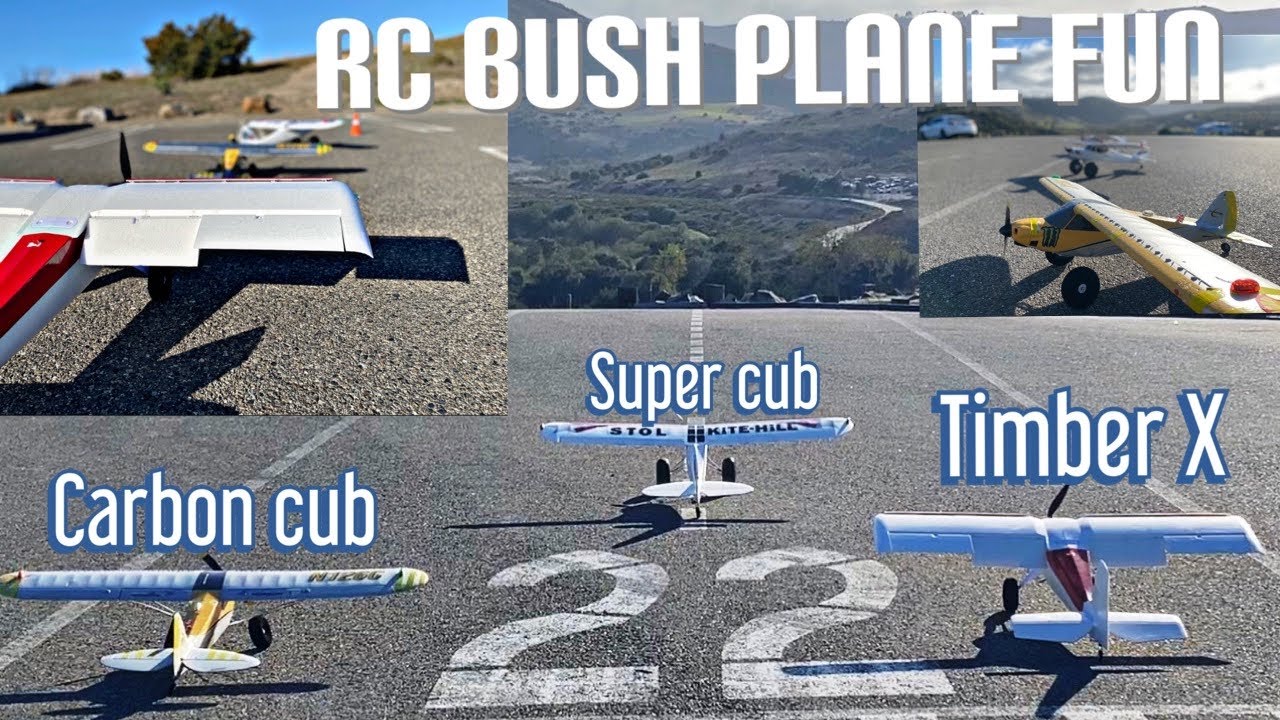 RC bush plane Fun Extreme STOL Timber x, Super cub, carbon cub - YouTube
