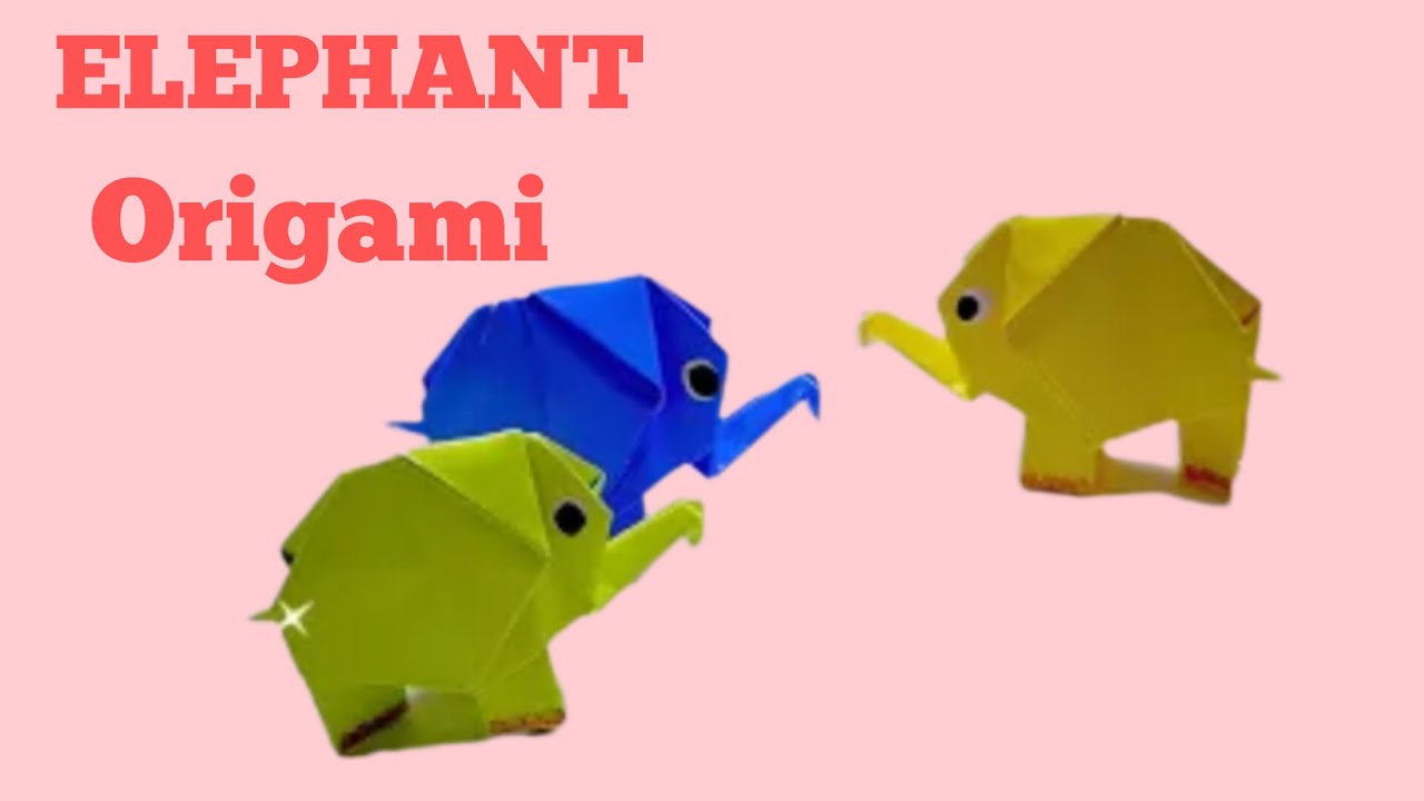 How to make origami elephant easy/origami elephant tutorial - YouTube