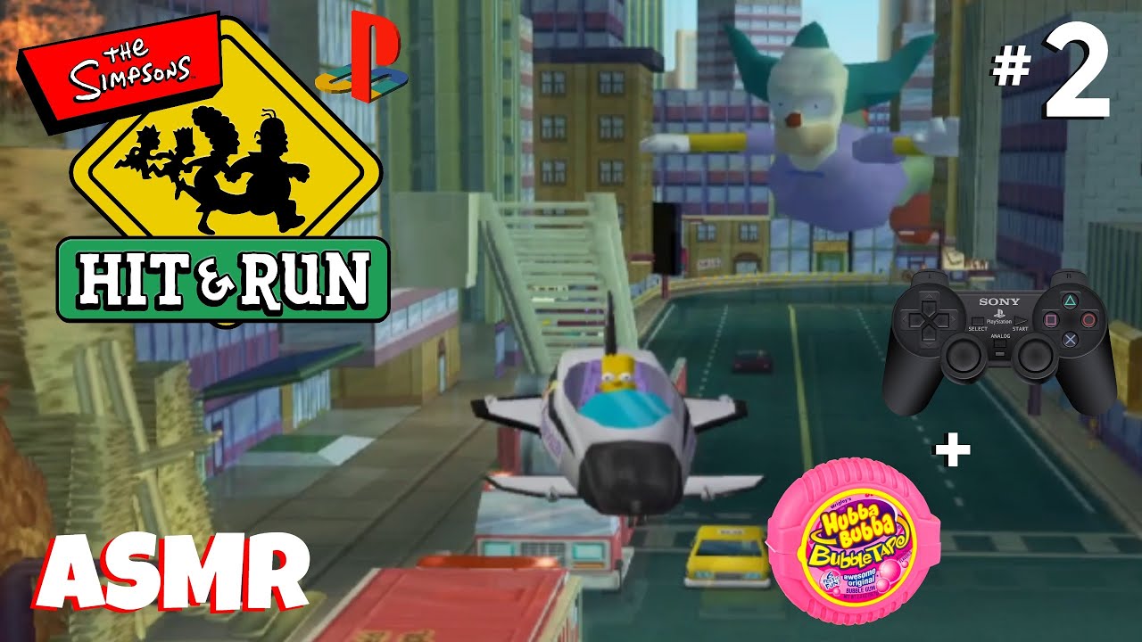 ASMR Gaming: The Simpsons Hit & Run EP.2 | PS2 (Whispering, Controller ...
