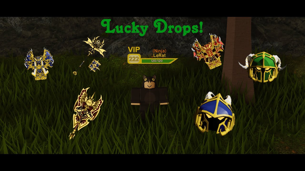 Gilded Skies Lucky Drops Level 208 - 222 (Roblox Dungeon Quest!) - YouTube