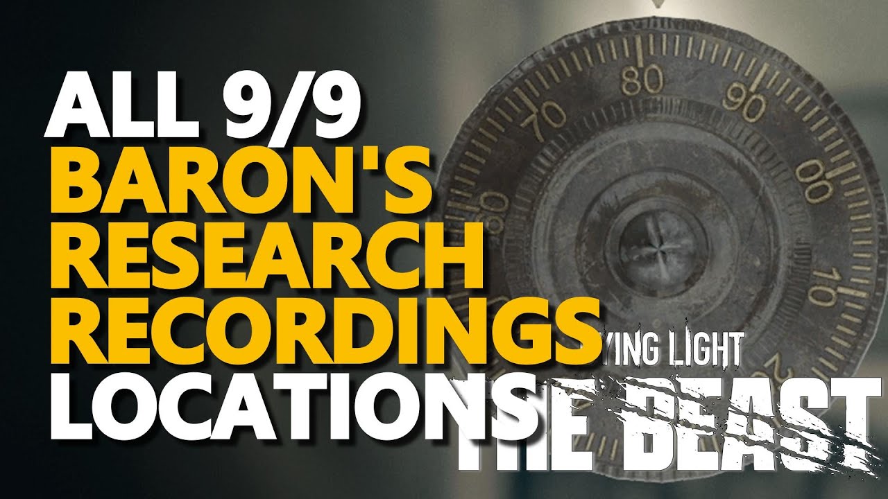 All Baron's Research Recordings Dying Light The Beast - YouTube