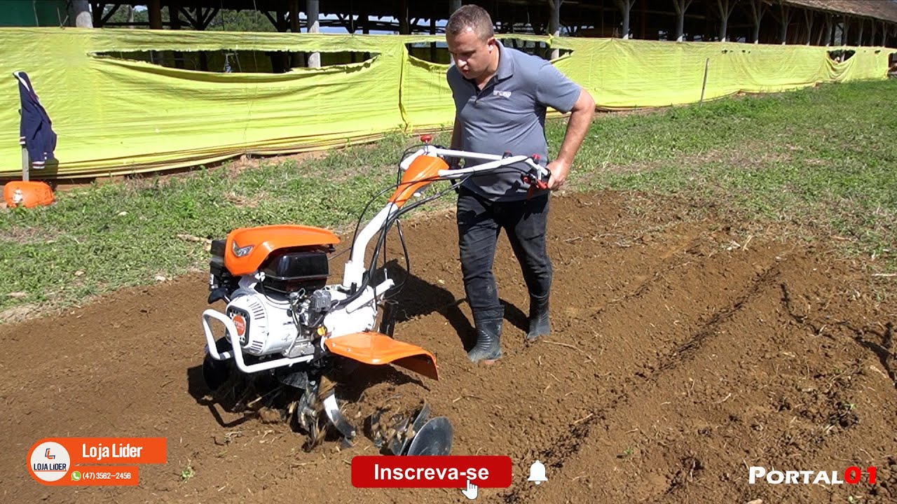 Sulcador S700 + Motocultivador Stihl MH 710 #stihl - YouTube