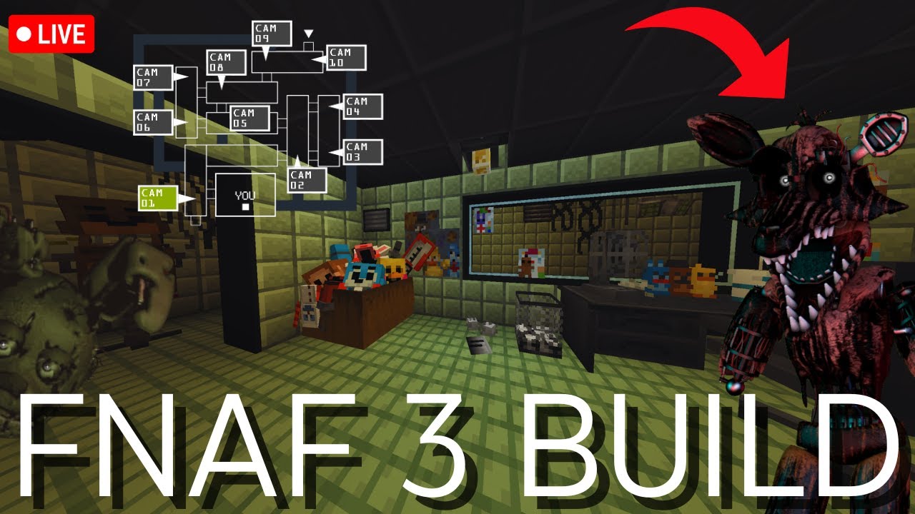 Building FNAF 3 in Minecraft! (Management Wanted Mod) - YouTube