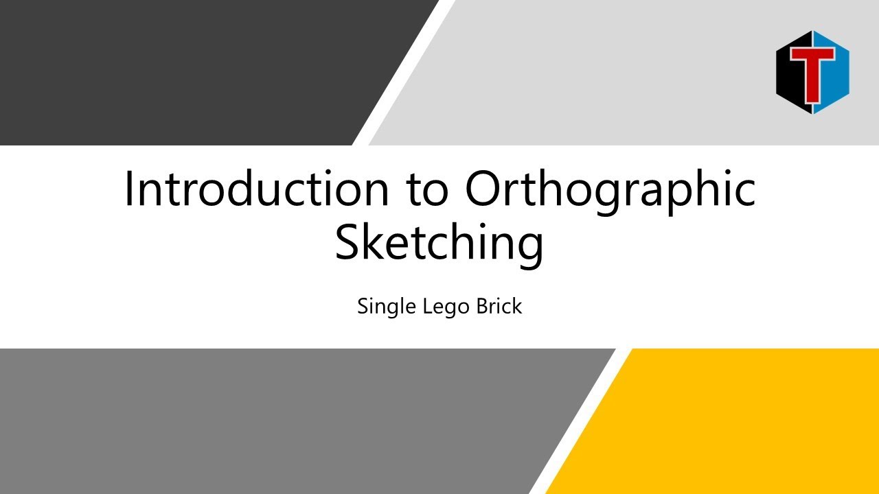 Introduction to Orthographic Sketching Lego Brick - YouTube